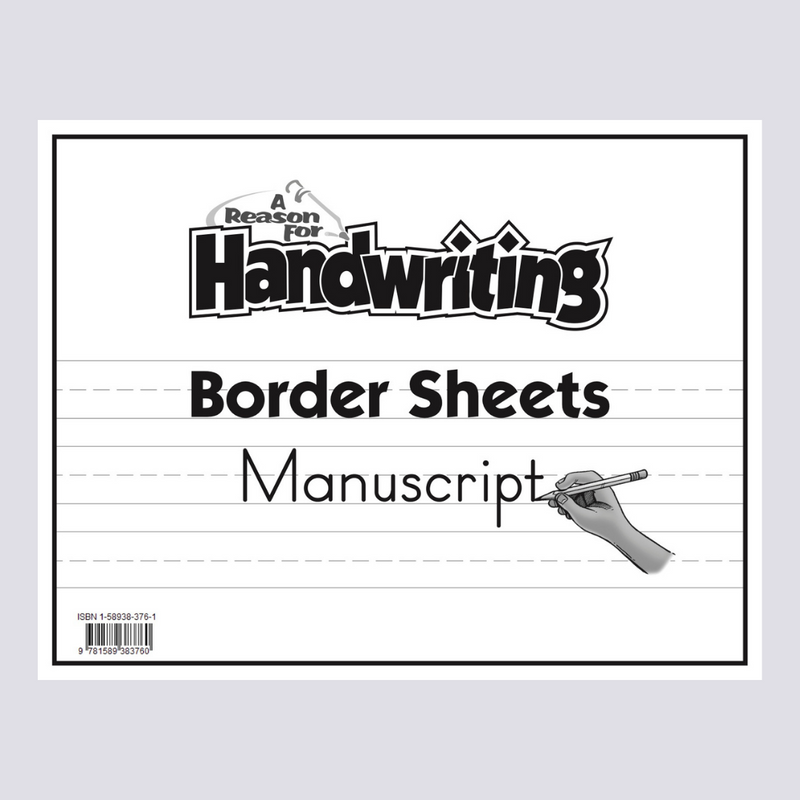 Handwriting Manuscript Border Sheets